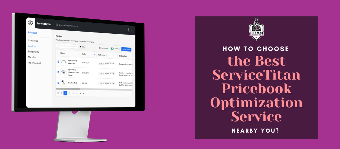 Choosing the Best ServiceTitan Pricebook Optimization Service