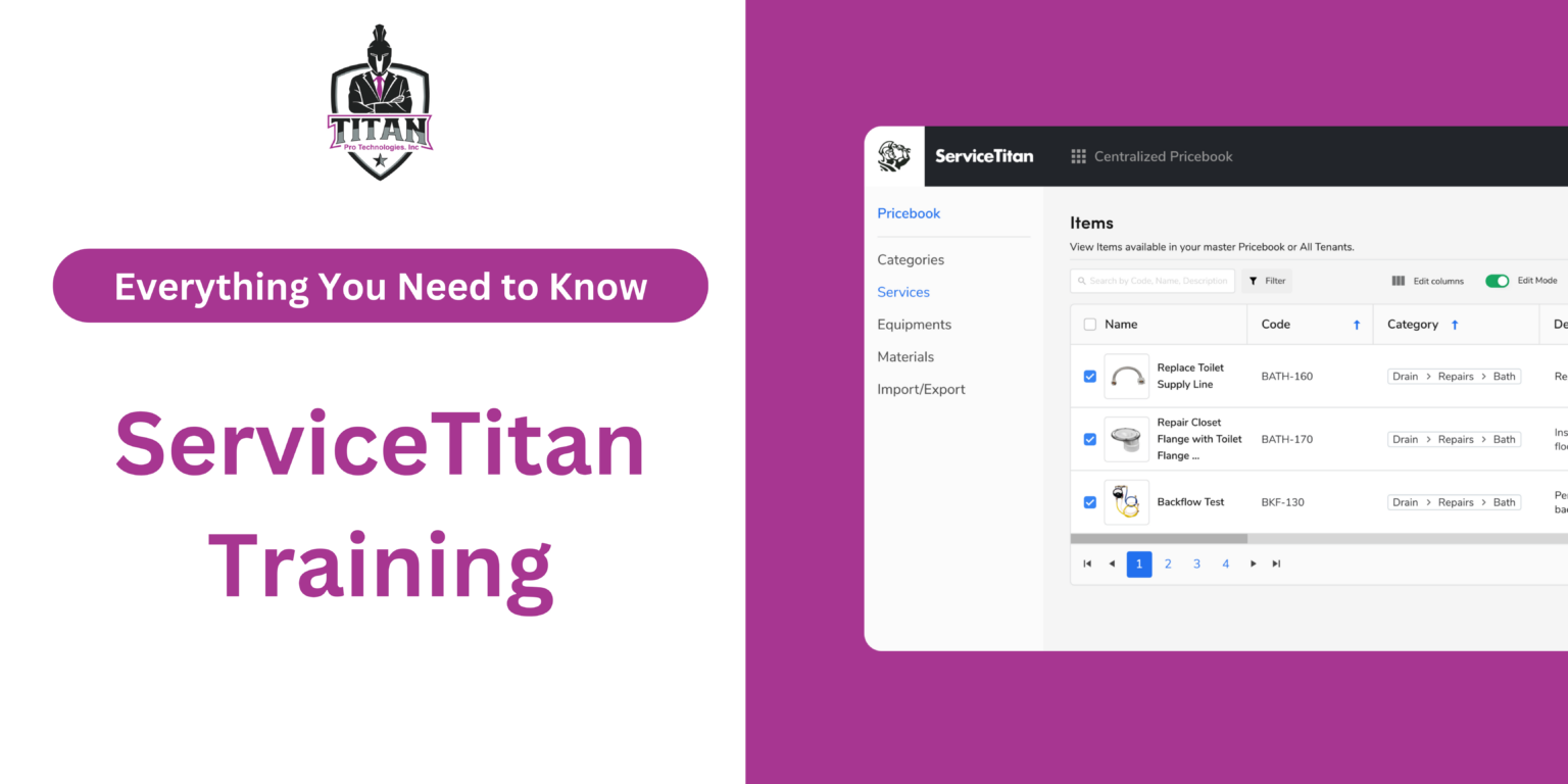 ServiceTitan Training Guide | TitanPro Technologies